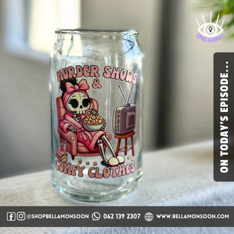 True Crime Shows Custom Glass | Bespoke by Bella – Shop Bella Monsoon