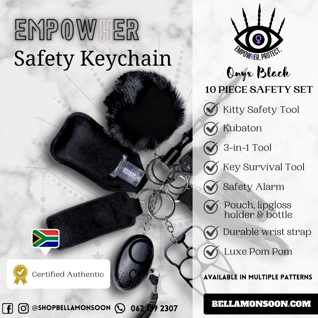 Onyx Black Safety Keychain – Shop Bella Monsoon
