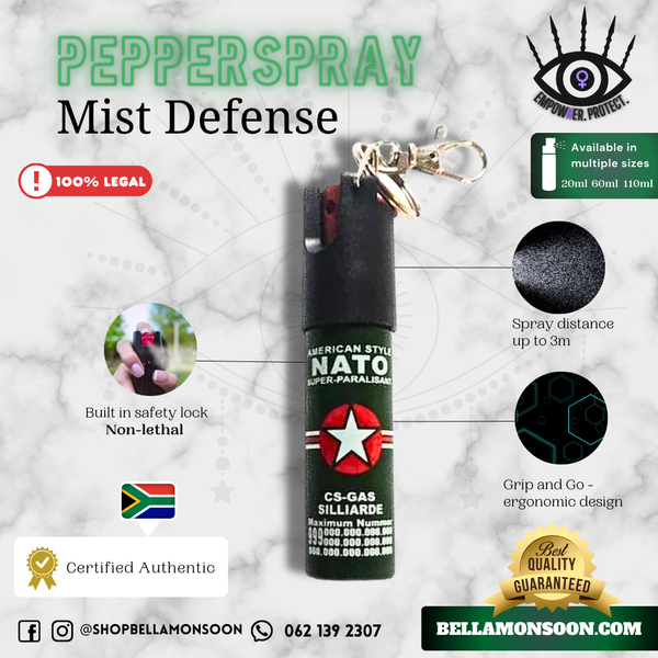Keychain Pepper Defense Spray (Multiple Sizes Available) – Shop Bella ...