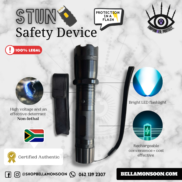 Stun Safety Device/Torch- 1 000 000 Volts – Shop Bella Monsoon