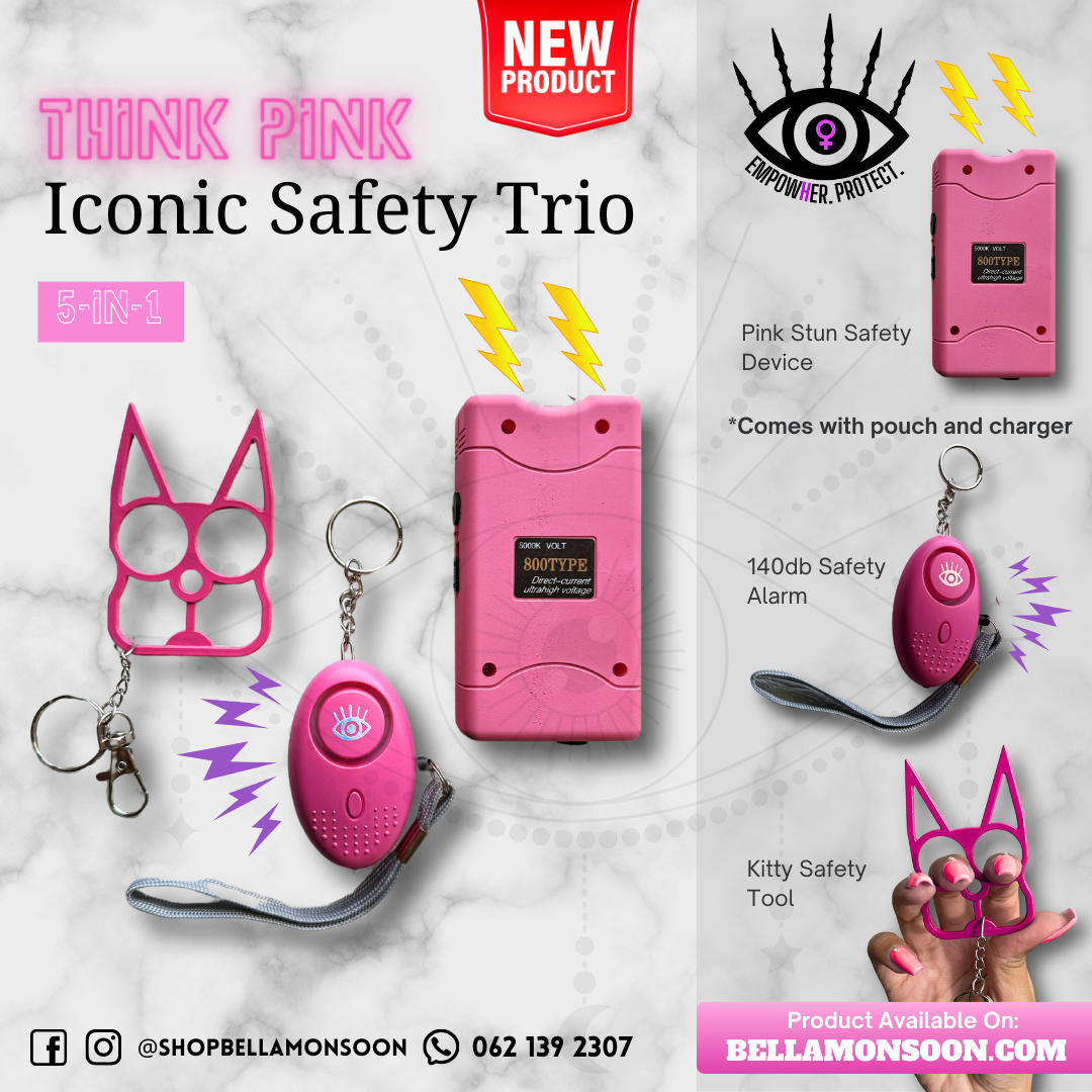 Think Pink Iconic Trio Safety Bundle | 5-in-1 – Shop Bella Monsoon